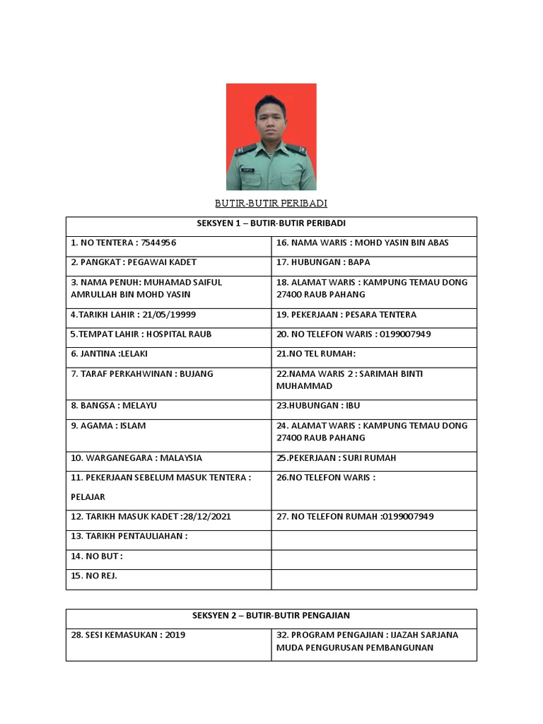 Muhamad Saiful Amrullah Bin Mohd Yasin | PDF