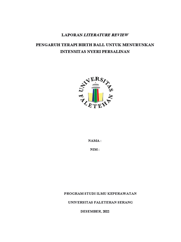 Laporan Literature Review | PDF