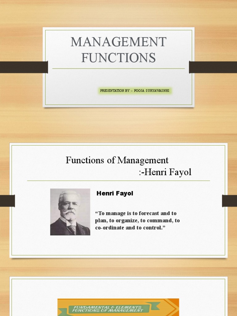 Management Functions | PDF Management Functions | PDF
