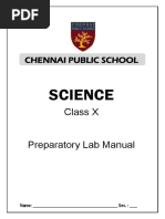 Class 10 Science PHYSICS PRACTICALS | PDF | Mirror | Refraction
