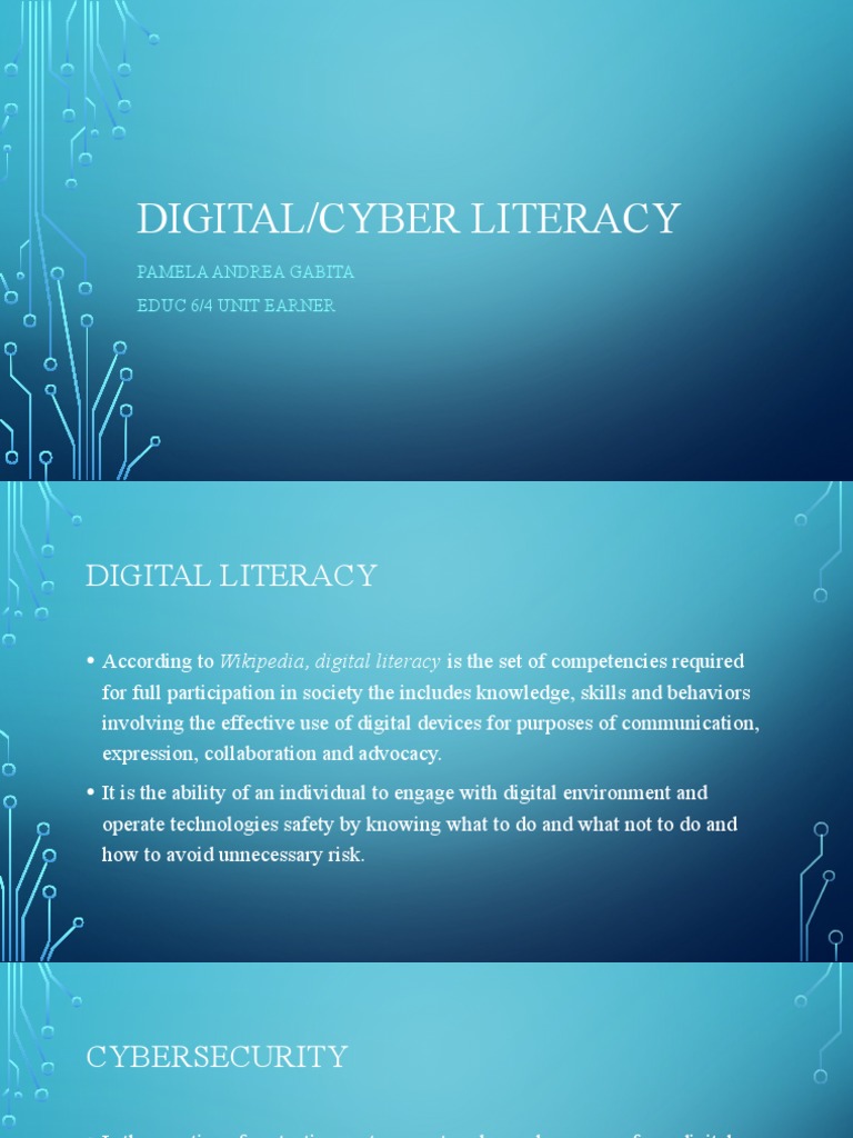 Digital Literacy Report | PDF | Computer Security | Security