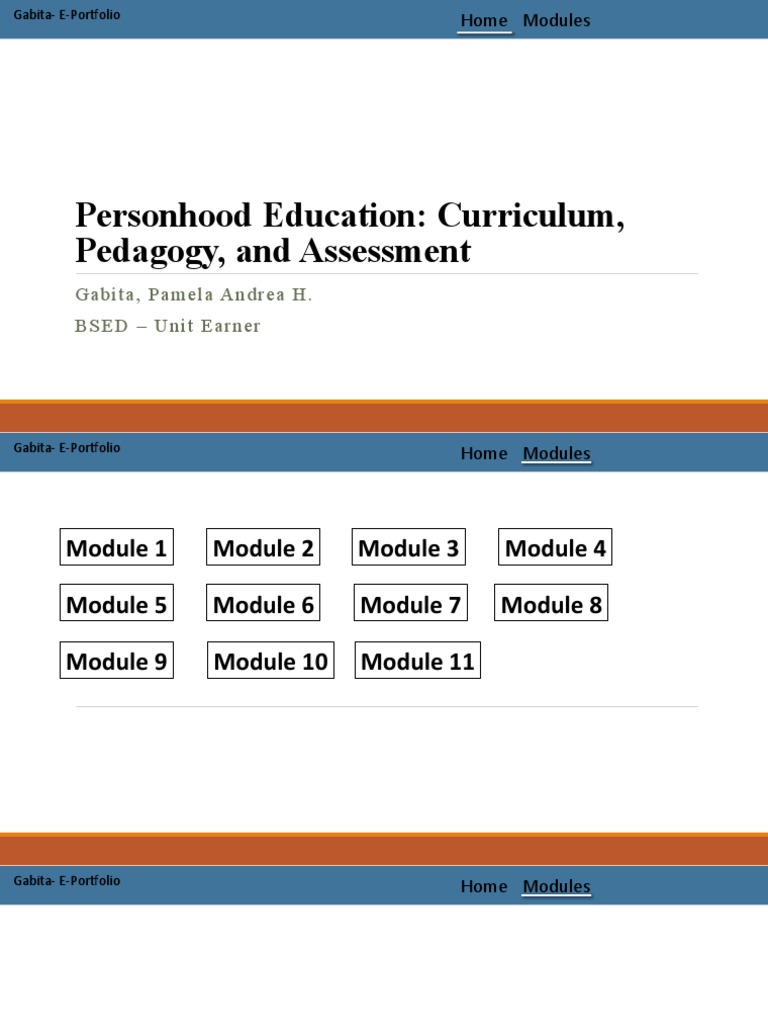 Personhood Education Curriculum Guide | PDF | Career & Growth | Business