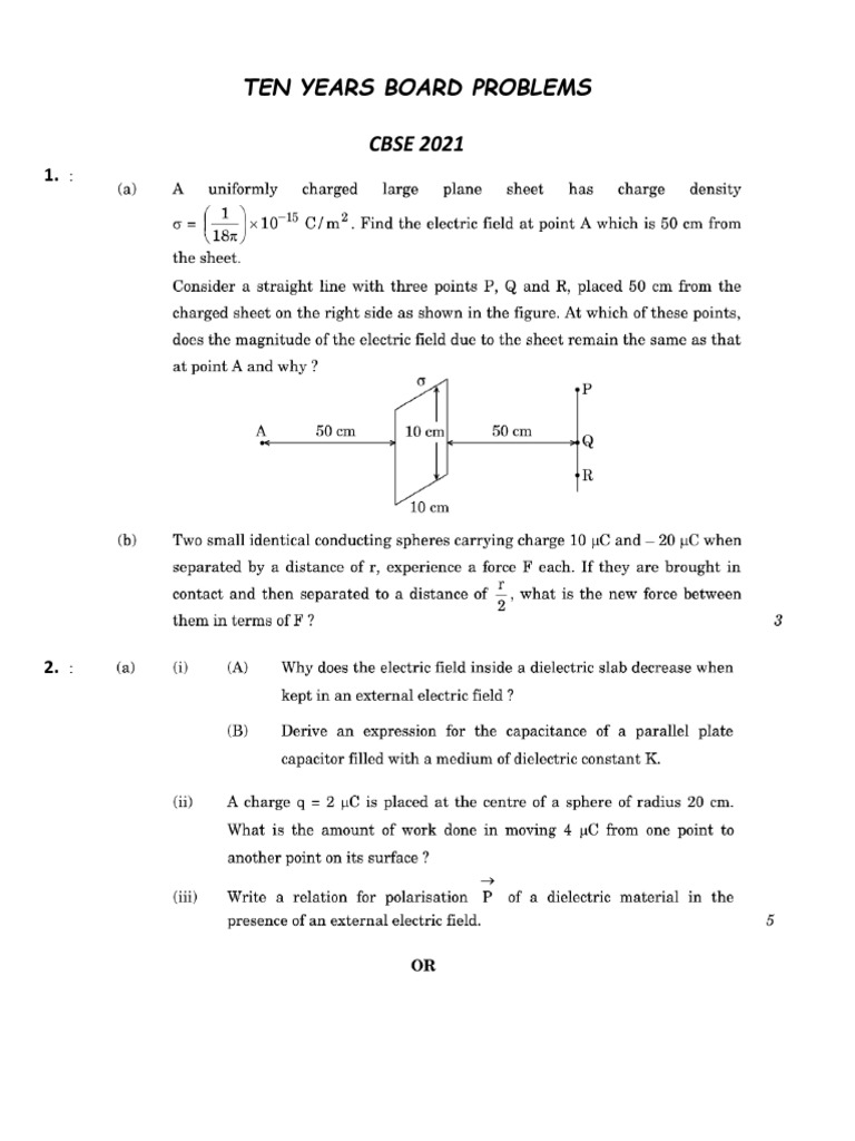01-Electrostatics Pyq | PDF | Electric Field | Capacitor