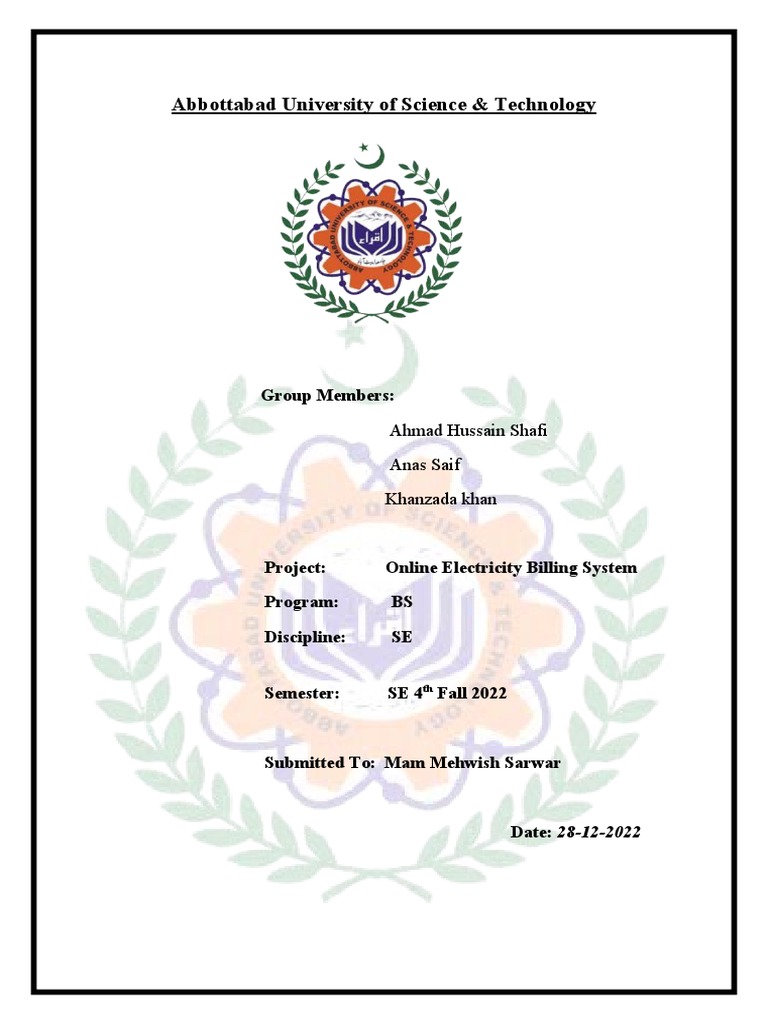 Online Electricity Billing System Project | PDF | Finance & Money ...