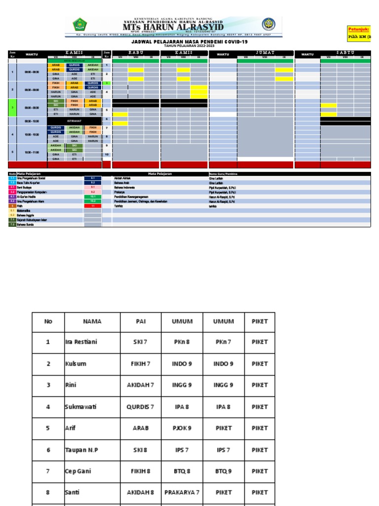 Jadwal Mixed KKN | PDF