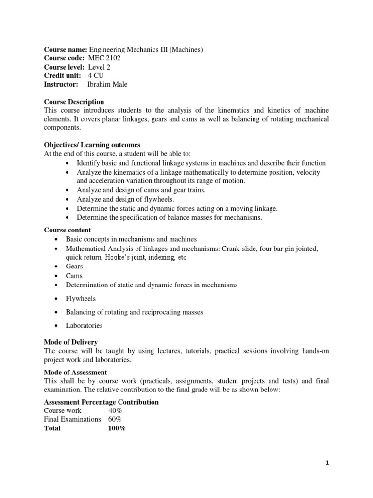 01 CHAPTER 1 Introduction | Download Free PDF | Machines | Kinematics