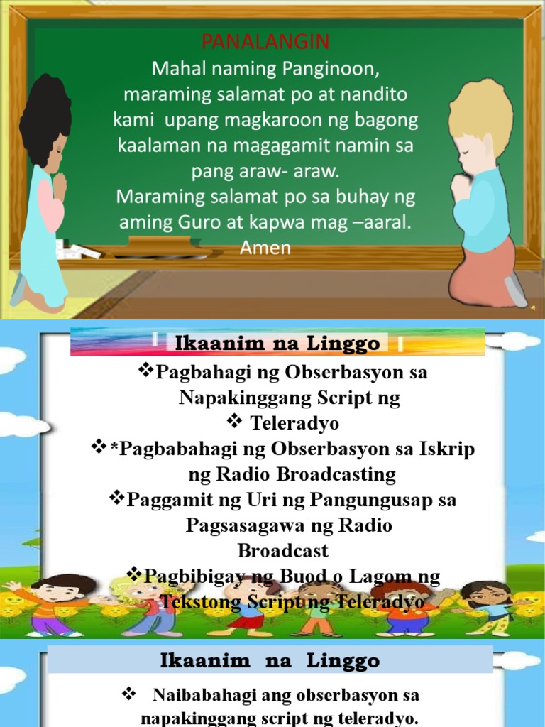 4th Quarter Filipino 4 Week 6 | PDF