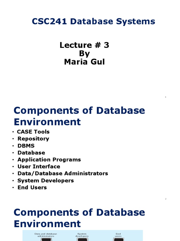 Lecture 3 Pdf Databases Computer Science