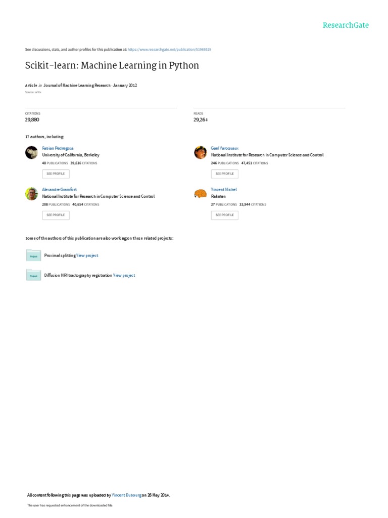 Pedregosa Et Al. - 2011 - Scikit-Learn Machine Learning in Python ...