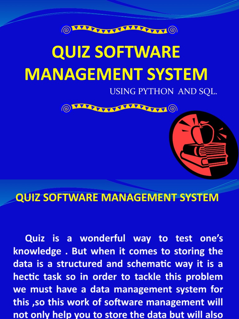 6473 Quiz Software Management System | PDF | Software Testing | Software 6473 Quiz Software Management System | PDF | Software Testing | Software