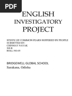 Class 12 English Project 2024 2025 | PDF