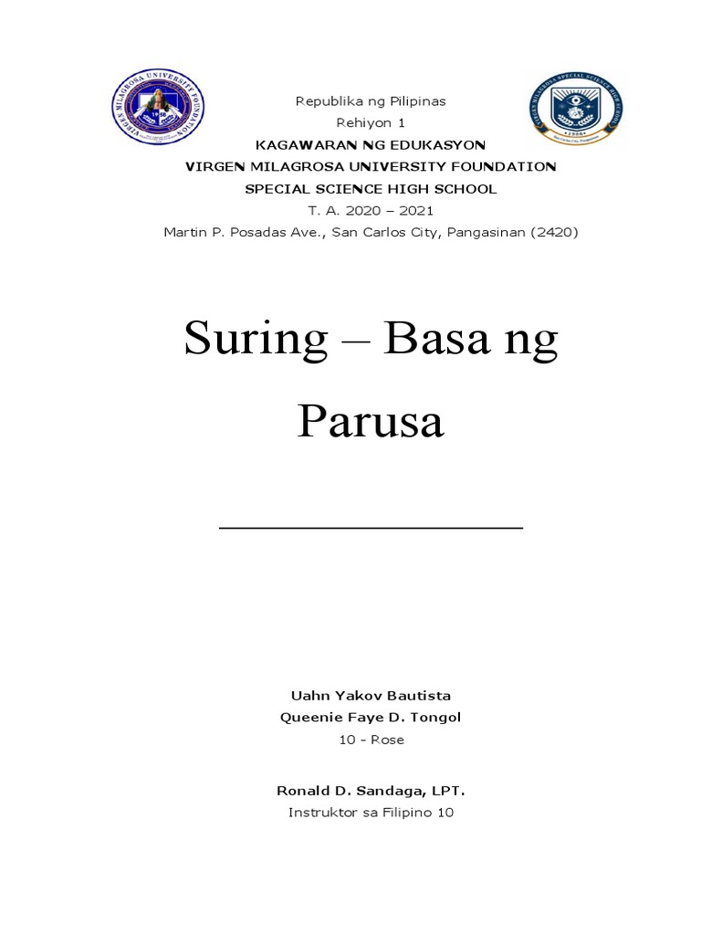 Suring Basa NG Parusa | PDF