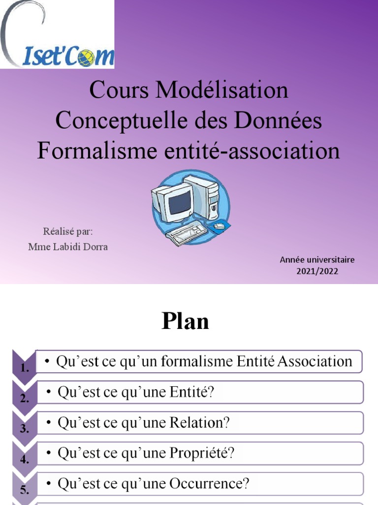 Formalisme Entité-Association en BD | PDF | Bases de données | Entité