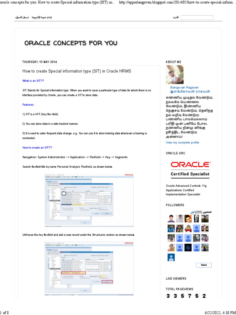 Creating Special Information Types in Oracle | PDF | Accounts Payable ...