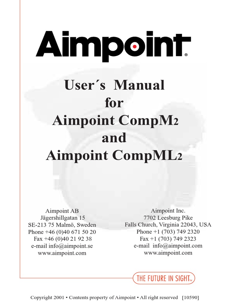 Aimpoint Compm2 | PDF | Equipment
