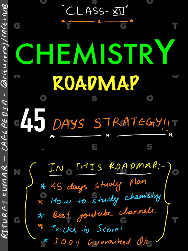 Chemistry Roadmap Class 12 | PDF | Hydrogen Compounds | Organic Compounds