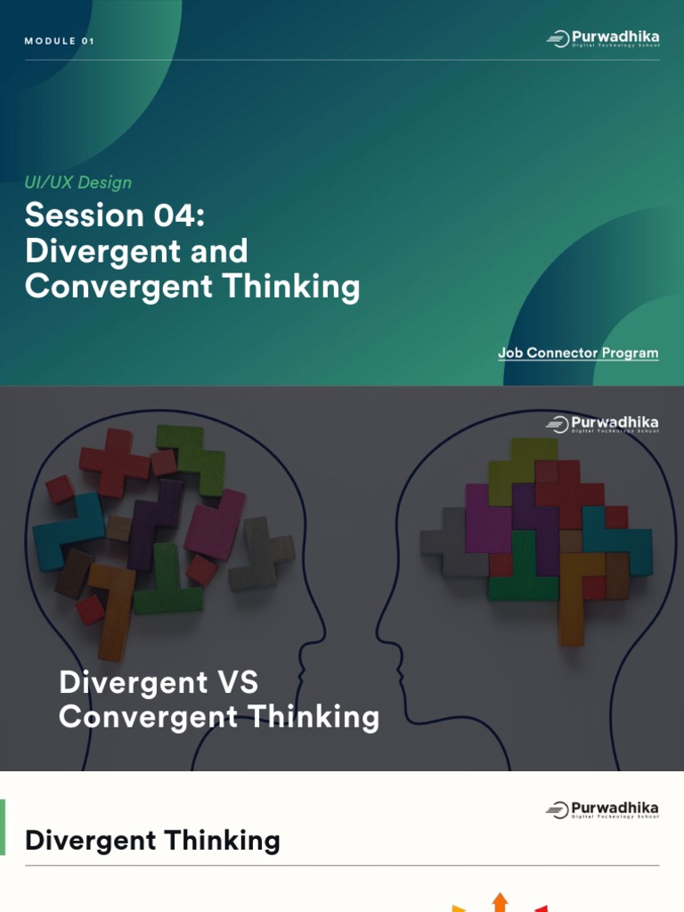 Divergent And Convergent Thinking Pdf Thought Brainstorming