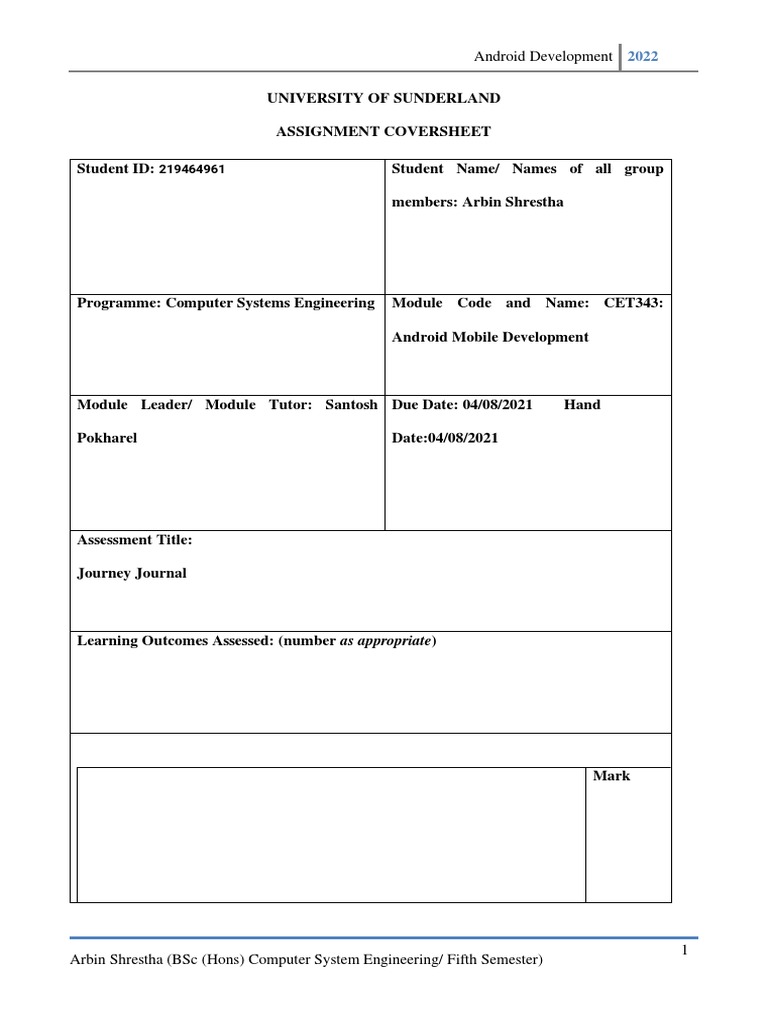 Assignment Last | PDF | Ios | Android (Operating System)