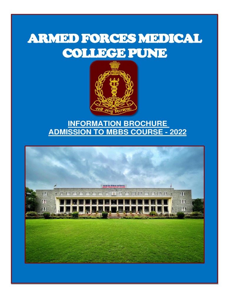 AFMC Pune MBBS Admission 2022 Guide | PDF | University And College ...