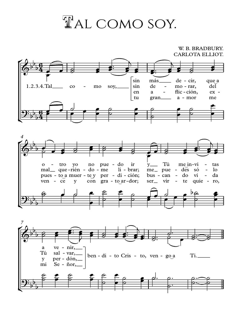 Tal Como Soy | PDF | Escritura latina