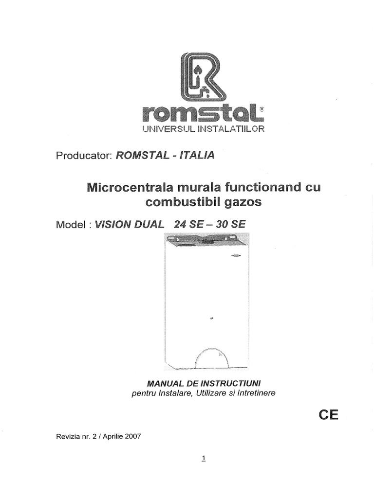 Manual Centrala Romstal | PDF