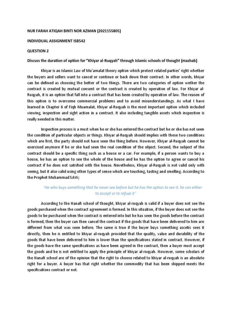 Individual Assignment Isb542 - Q2 | PDF