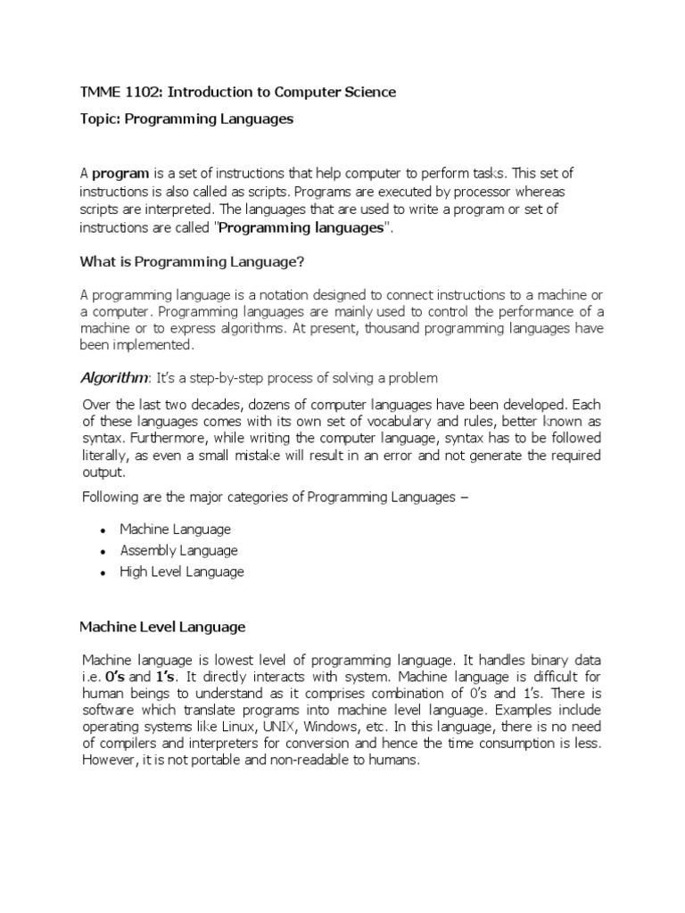 Programming Lecture Kyu Pdf Computer Programming Programming Language