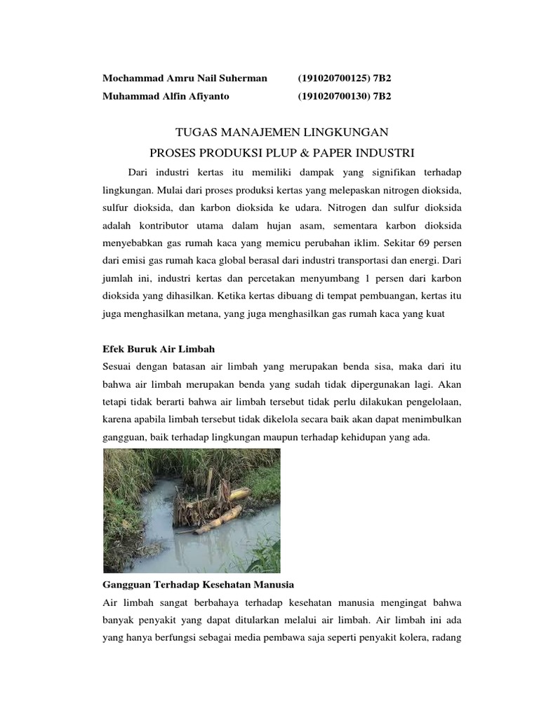 Tugas Limbah Kertas Progres 2 | PDF