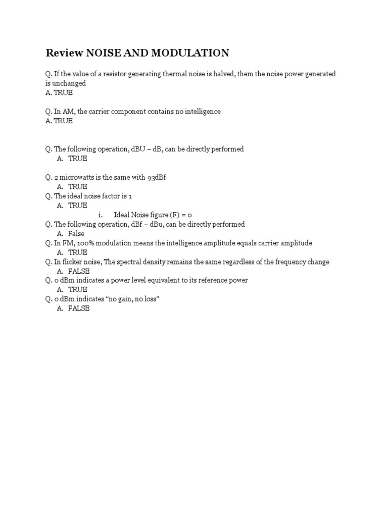 Reviewer NG ESAT | PDF | Signal To Noise Ratio | Frequency Modulation