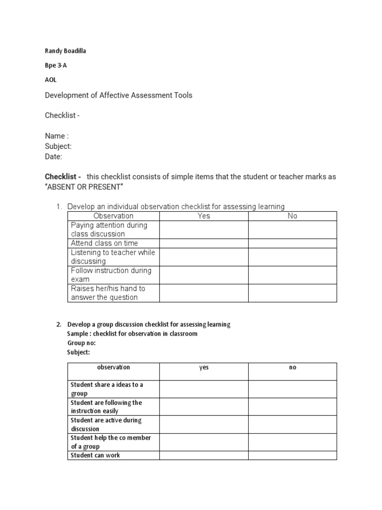 Aol Act 11 Randy | PDF | Likert Scale | Learning