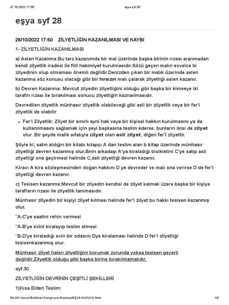 Eşya Syf 28 | PDF