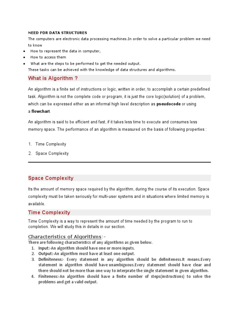 Data Structure Notes Pdf Queue Abstract Data Type Algorithms