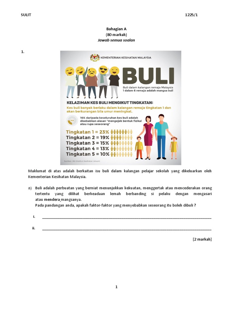 Soalan Trial N Skema P.moral 2020 Sabs | PDF