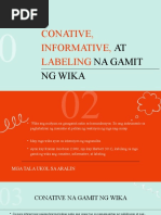 Grade 11 - Conative, Informative at Labeling Na Gamit NG Wika | PDF