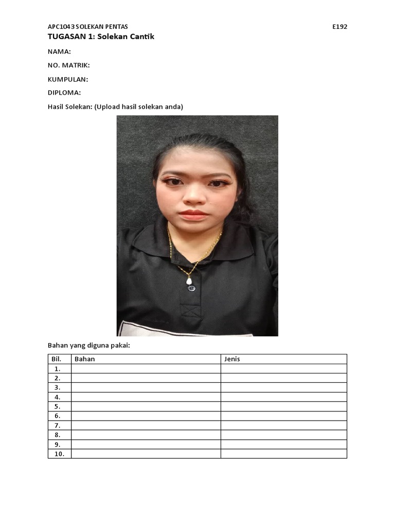 Panduan Solekan Pentas Lengkap | PDF | Komputer