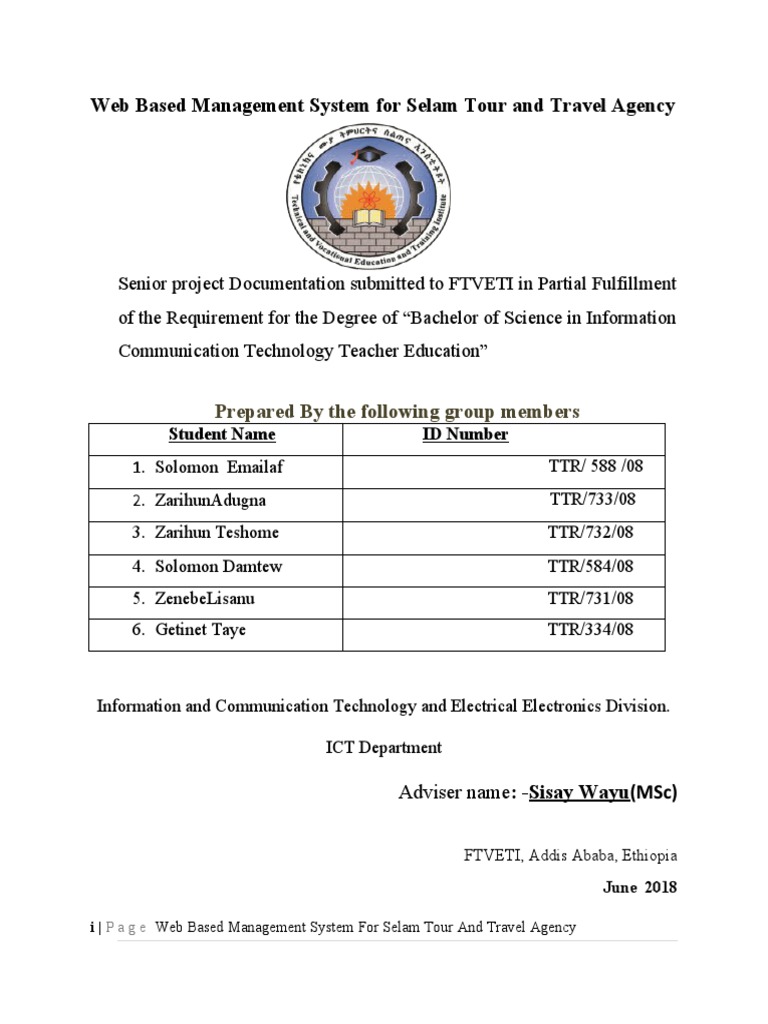 Tour and Tarvel PROJECT Sampl | Download Free PDF | Use Case | World ...