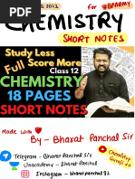 Class 12 Physics Short Notes | PDF
