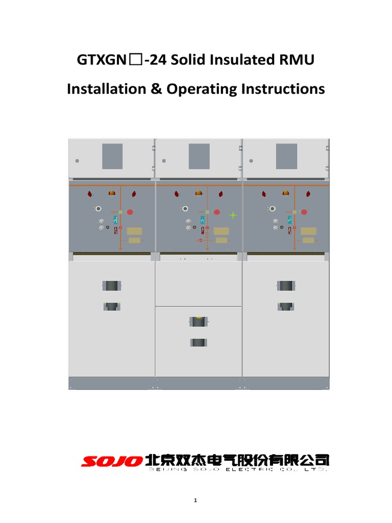 24kV Solid Insulated RMU Installation and Operating Instructions | PDF ...