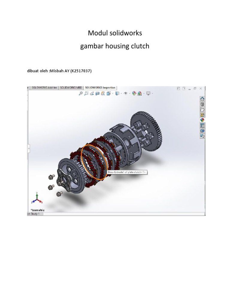 Solidworks 1.center - Clutch | PDF | Griya & Taman