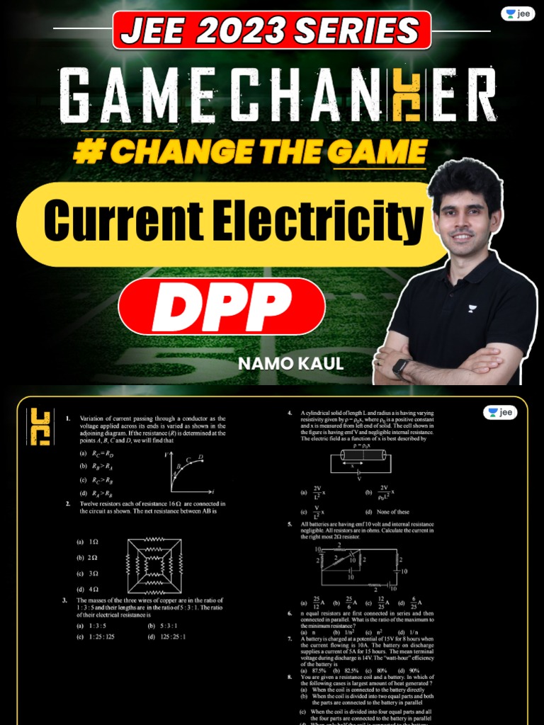 Game Changer DPP - Current Electricity | PDF