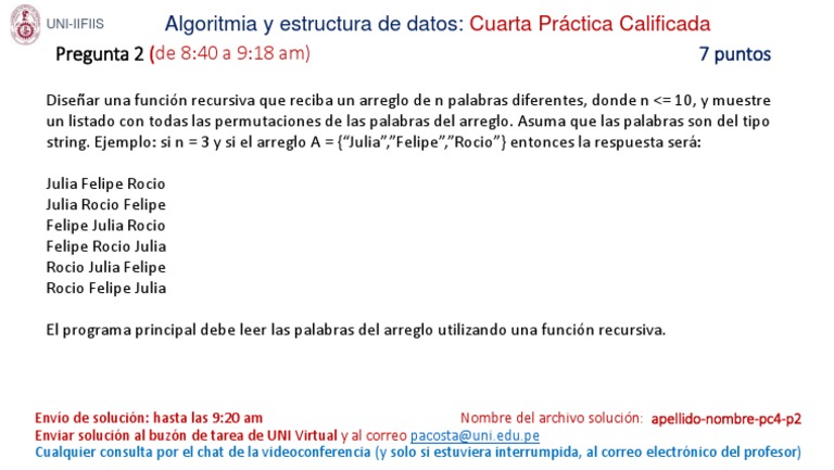 UNI-SI205-PC4-Pregunta 2 | PDF