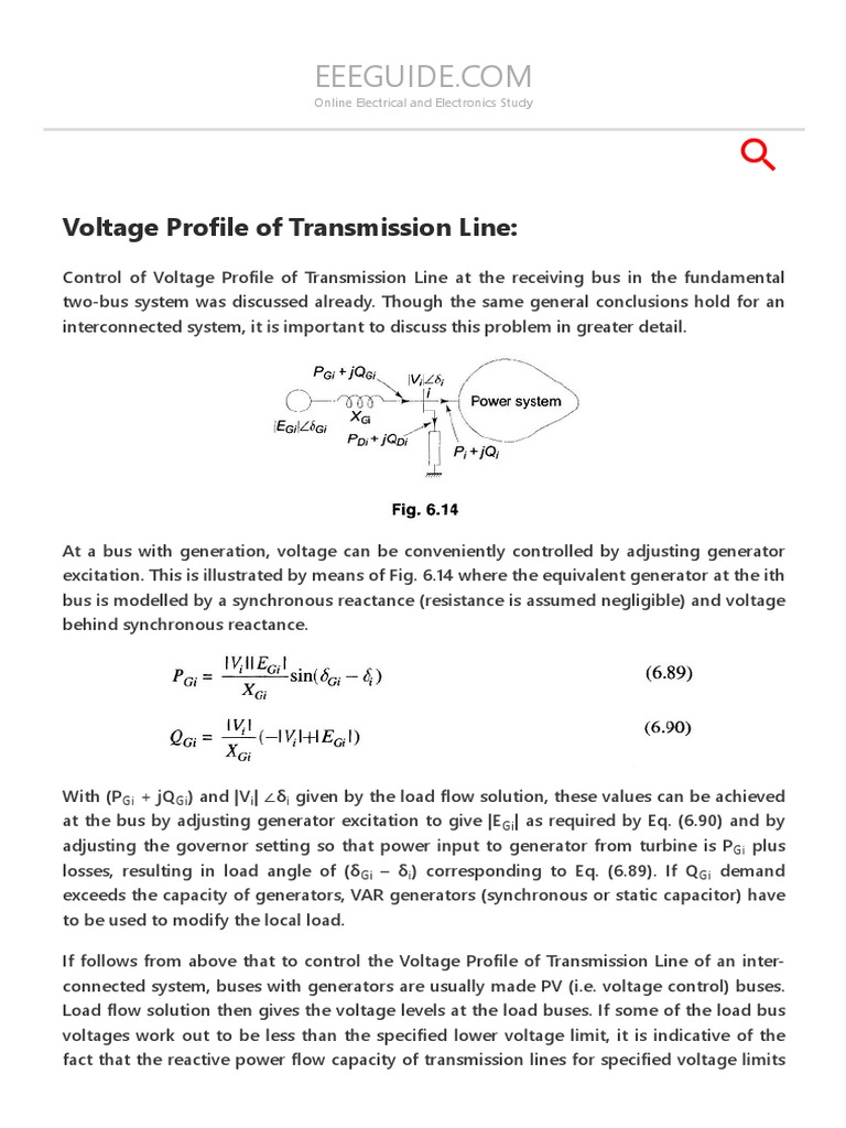 Voltage Profile of Transmission Line | PDF | Electric Power ...