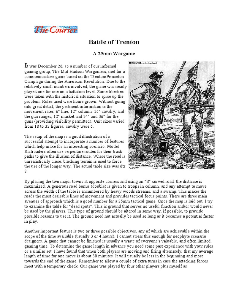 Battle of Trenton | PDF | Bayonet | Infantry