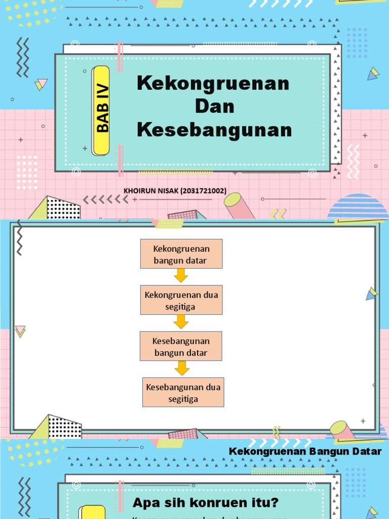 Materi Kekongruenan & Kesebangunan - Tugas Pms 1 | PDF