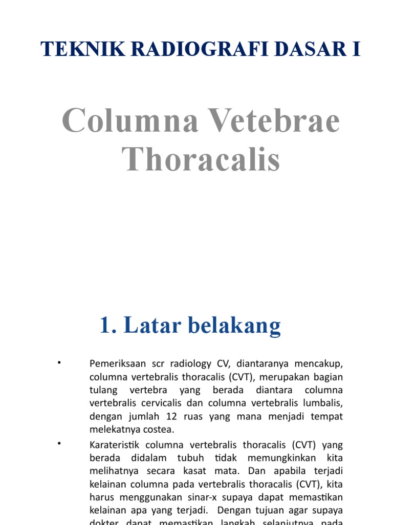 Panduan Radiografi Thoracalis | PDF | Kesehatan Holistik