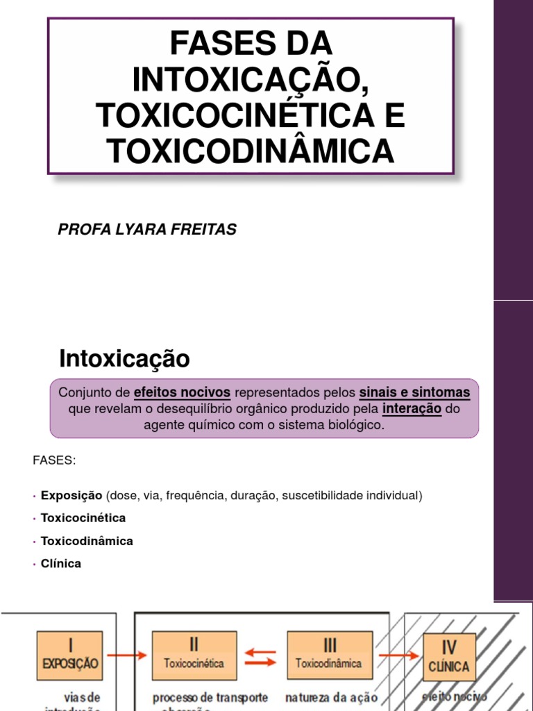 Fases Da Intoxicação, Toxicocinética e Toxicodinâmica | PDF ...