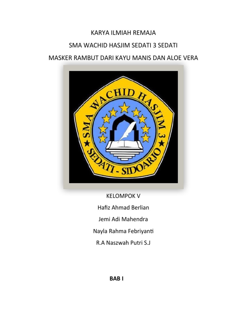 Karya Ilmiah X Ipa Revisi Sementara New | PDF