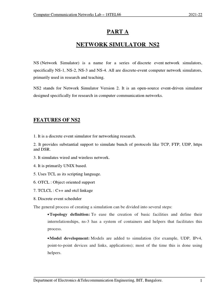 CCN Lab Manual-2022 Cycle 1 | PDF | Computer Network | Information And Communications Technology