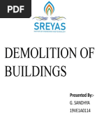 Method Statement For Demolition of Building Structures 1 | PDF | Demolition