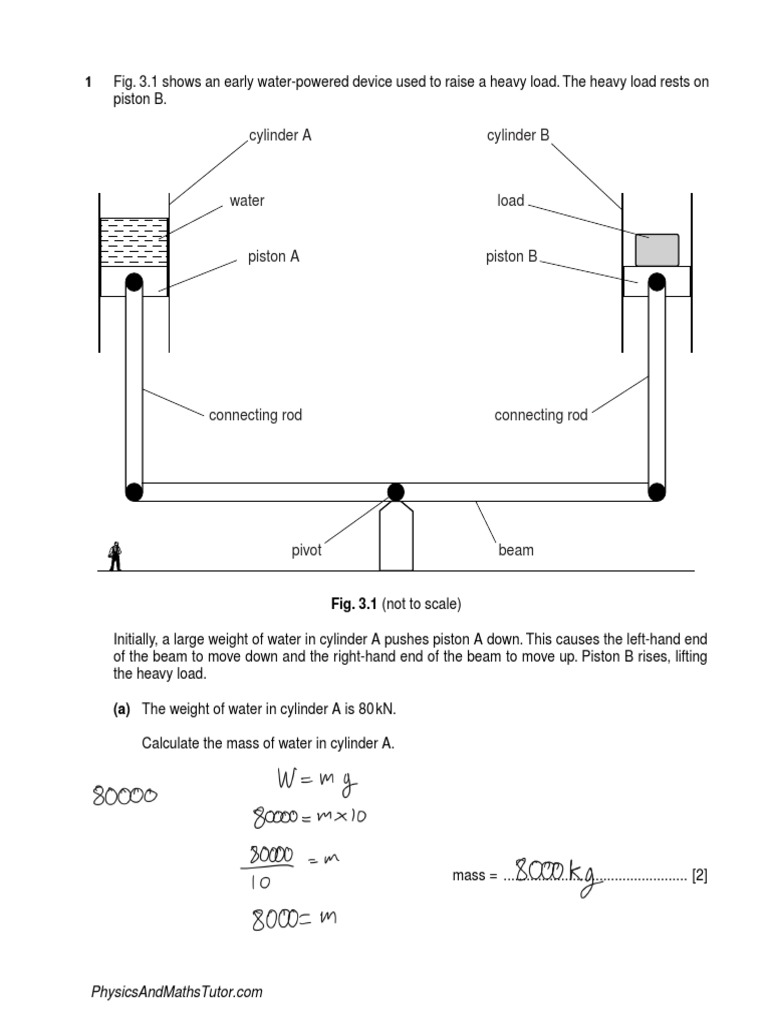 Energy, Work & Power 09 QP | PDF | Tide | Potential Energy